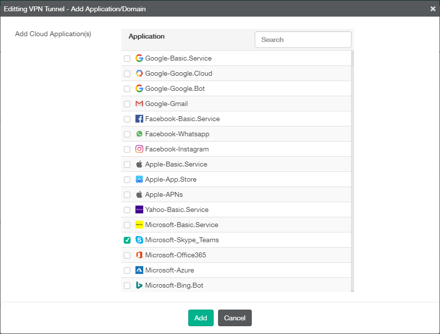 Configuring a profile with application-based split tunnel | FortiClient ...